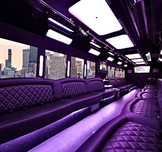 35, 40 & 50 Passenger Party Bus Rentals | Party Bus Group