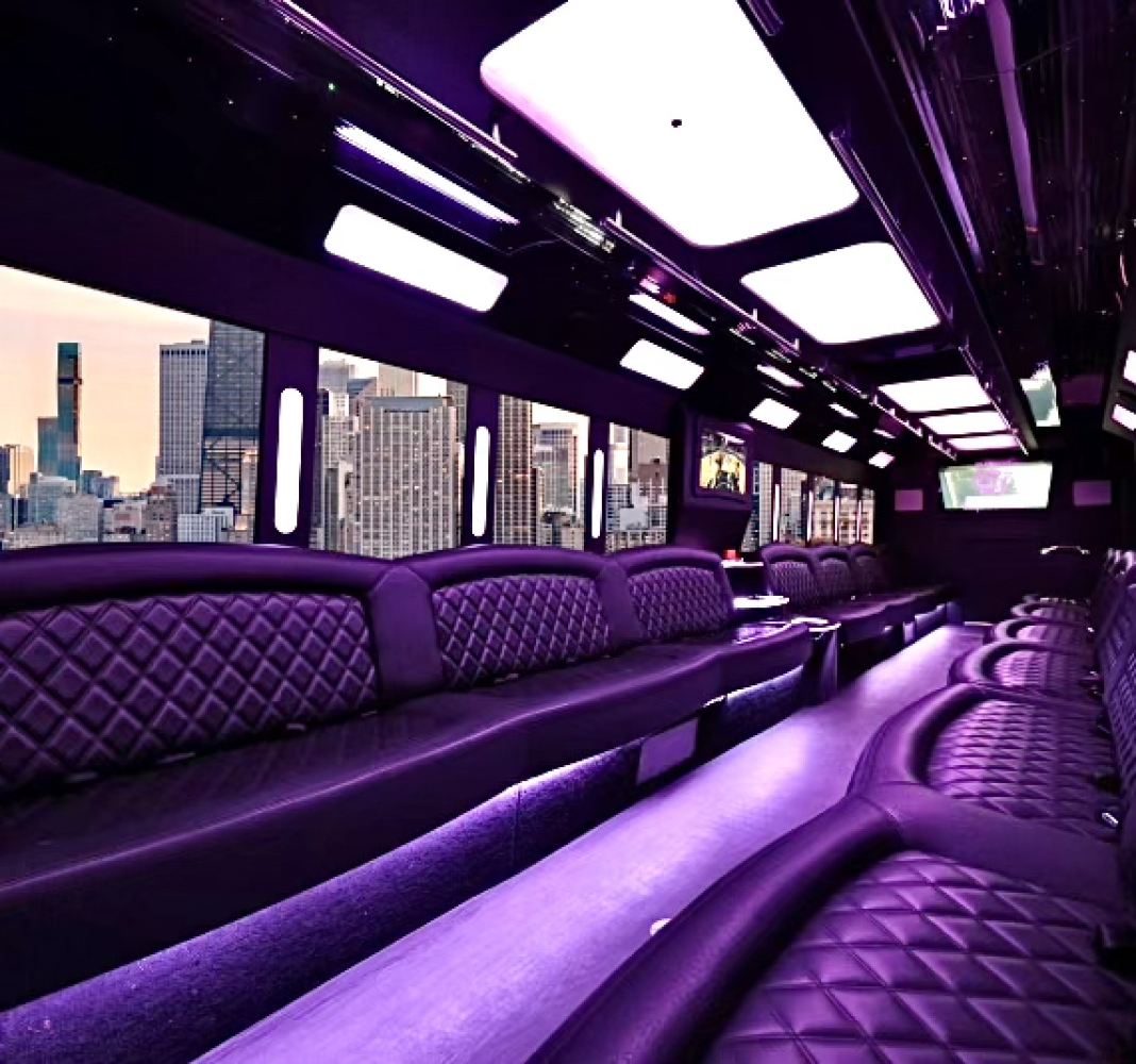 35, 40 & 50 Passenger Party Bus Rentals | Party Bus Group