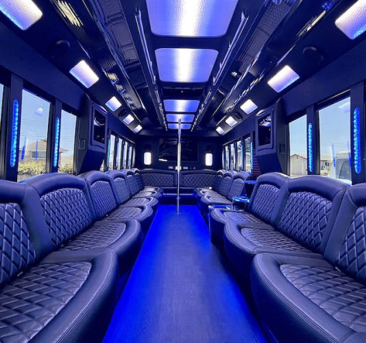 35, 40 & 50 Passenger Party Bus Rentals | Party Bus Group
